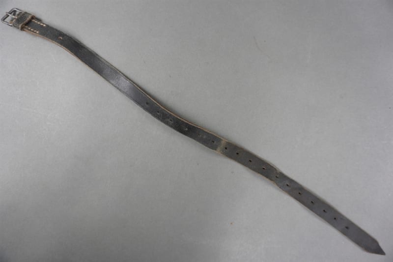 Original German WWII Leather Utility Strap Post War RF Marked