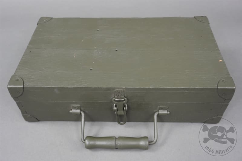 Original German WWII Wooden Box With Carrying Handle