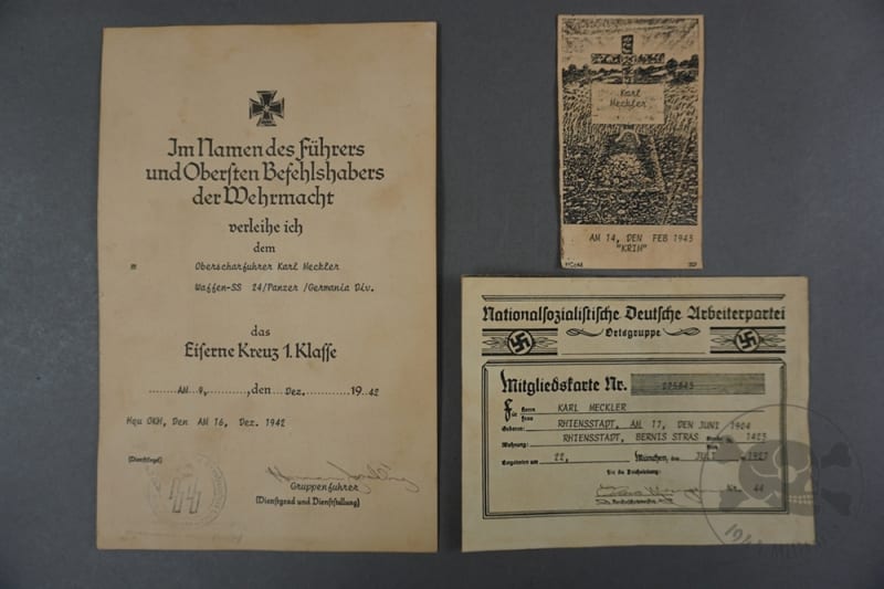 Reproduction German WWII Documents Grouping