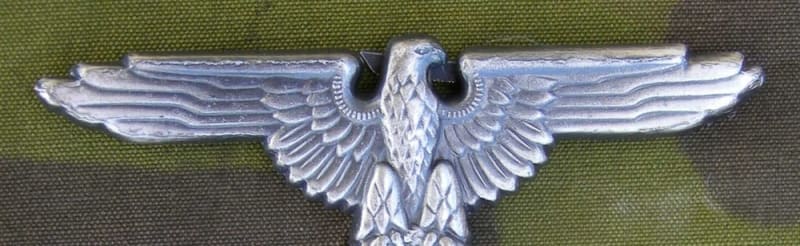 Reproduction Waffen SS Metal Cap Eagle