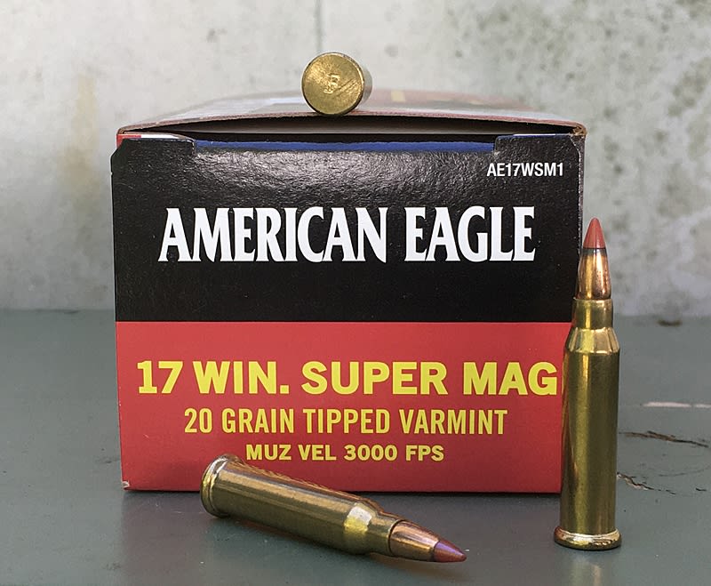 FEDERAL AMERICAN EAGLE 17 WSM 20gr VARMINT TIPPED 50rd BOX