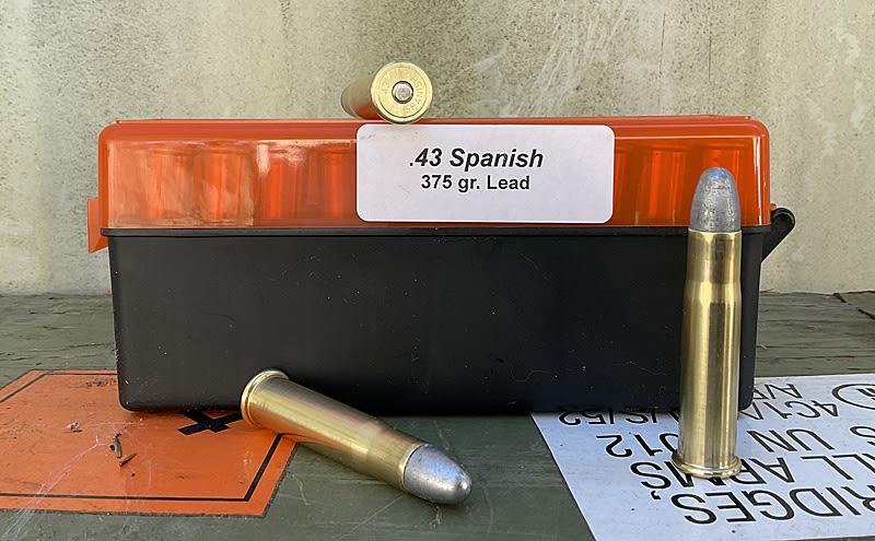 43 SPANISH 375gr LEAD OBSOLETE AMMO 20rd BOX