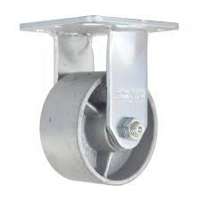 4" x 2" Cast Iron Rigid Caster â€” Shop Now