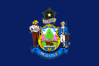 maine state flag printable