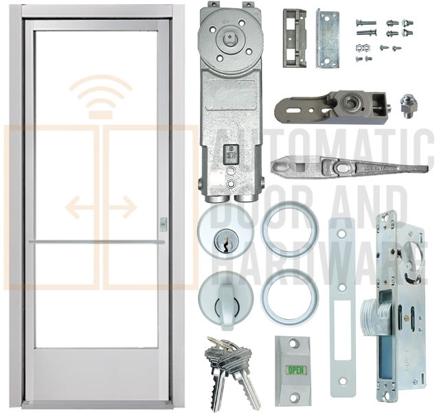 Alum-Lite (3080) 36 in. x 96 in. Left Hand Commercial Storefront Door ...