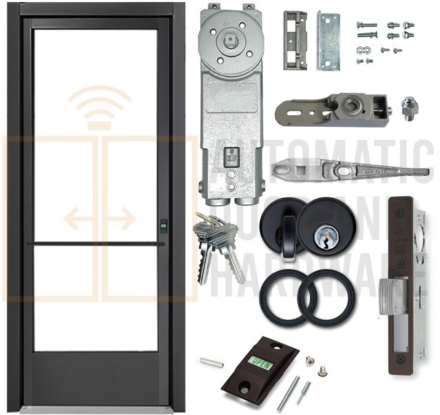 Alum-Lite (3080) 36 in. x 96 in. Left Hand Commercial Storefront Door ...