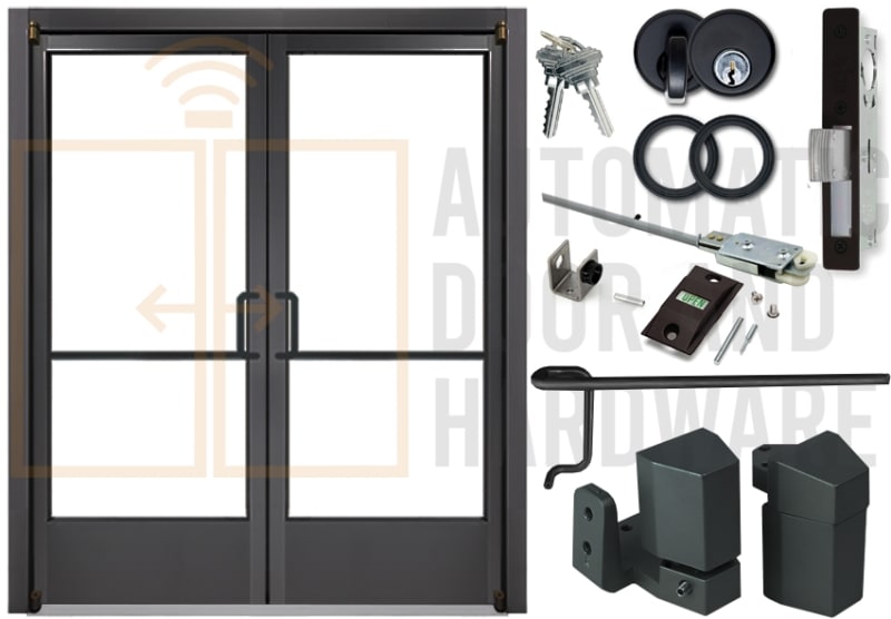 Alum-Lite Quick Ship 72 in. x 84 in. Commercial Narrow Stile ADA ...