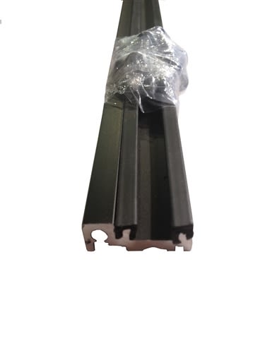 4 Foot Length Dark Bronze Full Breakout Lower Guide Track With Vinyl ...