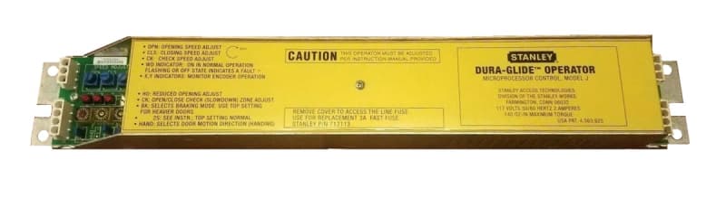 Stanley Dura-Glide Microprocessor Control, Model J, Yellow | www ...