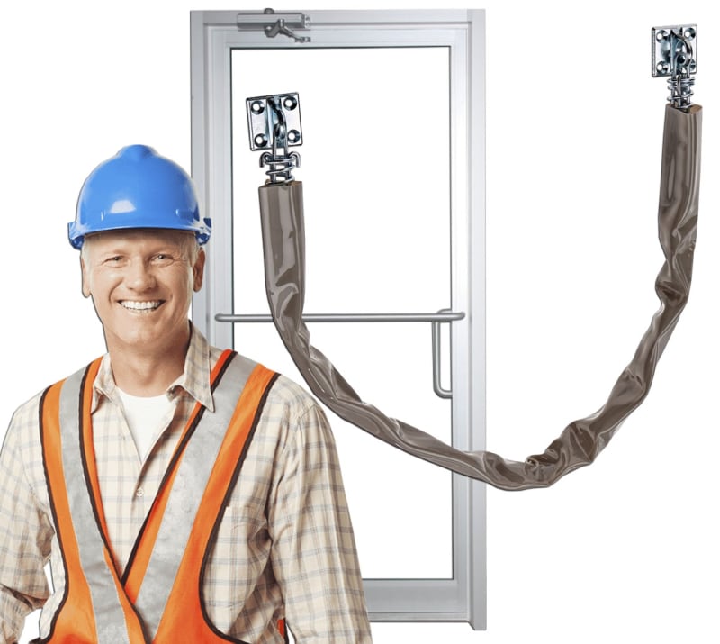 Commercial Door Crash Chain Stop, Aluminum Finish | www ...