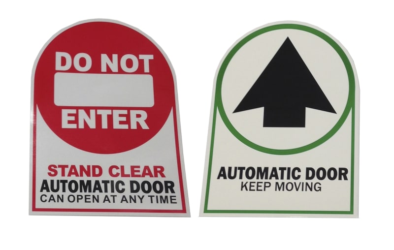 Horton ANSI A156.10 Do Not Enter Stand Clear Automatic Door Can Open At ...