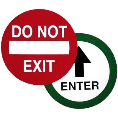 Do Not Exit / Enter Double Sided Decal