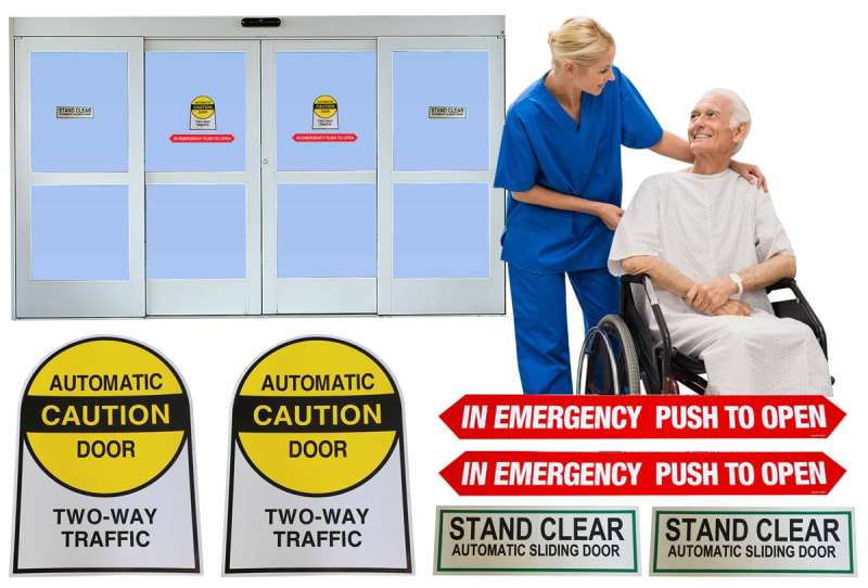 Horton Bi Part Slide Automatic Door Sticker Kit | Horton Automatic Door ...