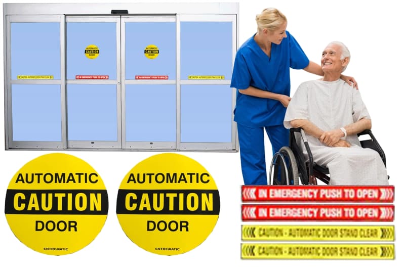 Ditec Entrematic Bi Part Slide Automatic Door Sticker Kit | Ditec ...