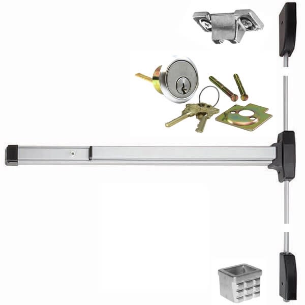Falcon Surface Vertical Rod Exit Device With Outside Keyed Rim Cylinder ...