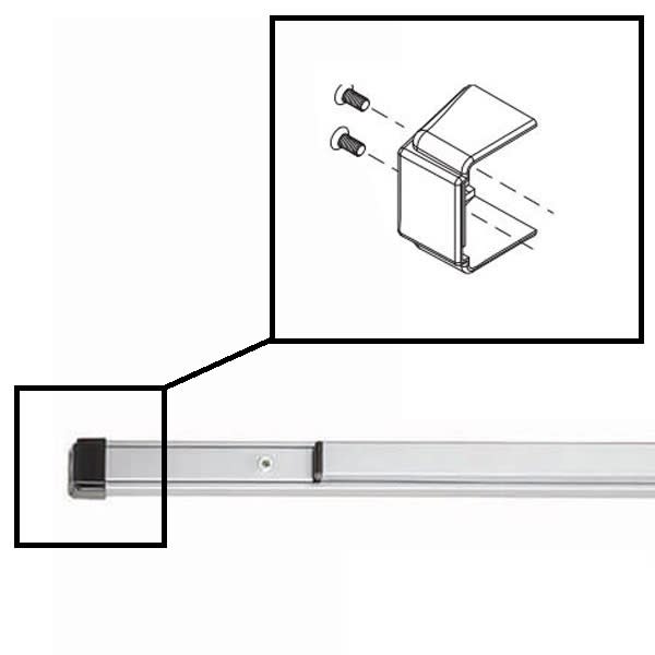 Falcon End Cap For Surface Vertical Rod Exit Device With 5-3/4 in. Tall ...