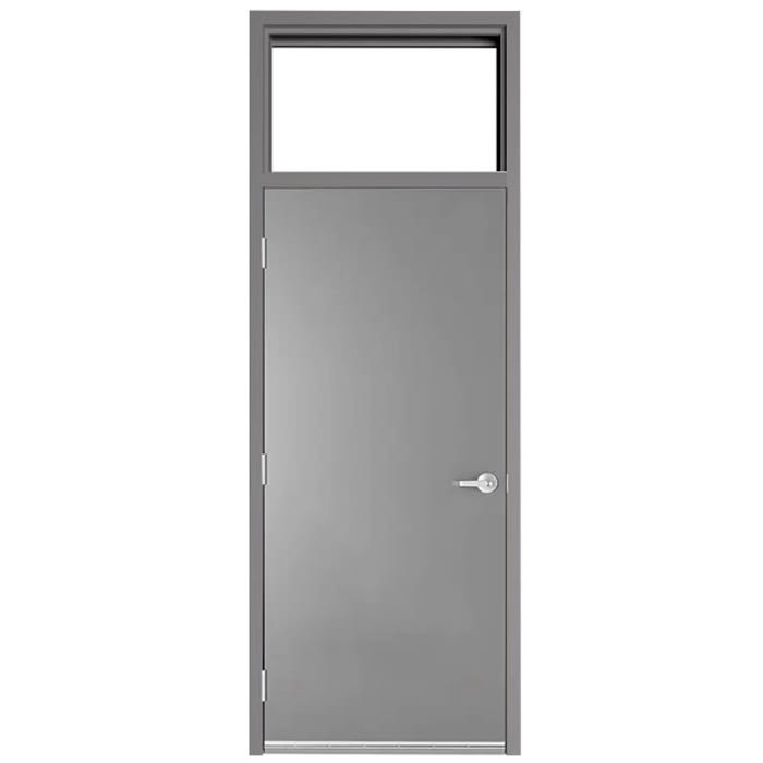 36 in. x 84 in. (3070) LHR 18 Gauge Flush Hollow Metal Steel Door, 16 ...