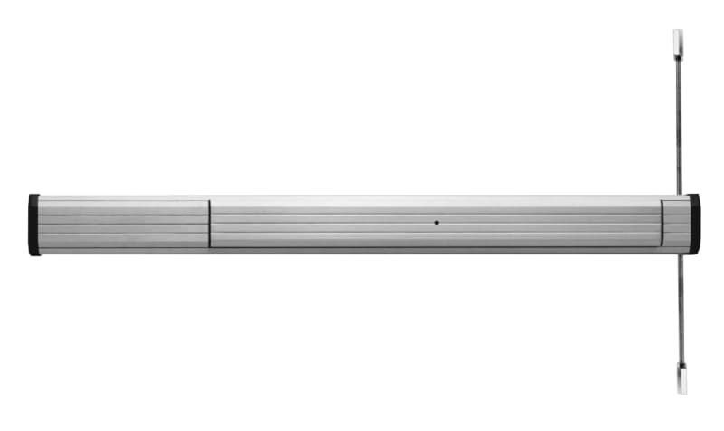 Jackson 3-3/16 in. Tall Chassis Head Concealed Vertical Rod Panic Bar ...