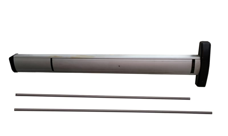 Kawneer Concealed Vertical Rod Push Bar Set, 7-3/4 in. Tall x 1-7/16 in ...