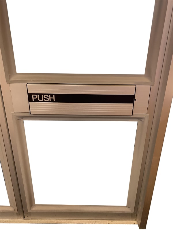 Kawneer Recess Mount Motorized Latch Retraction Push Bar With Concealed ...