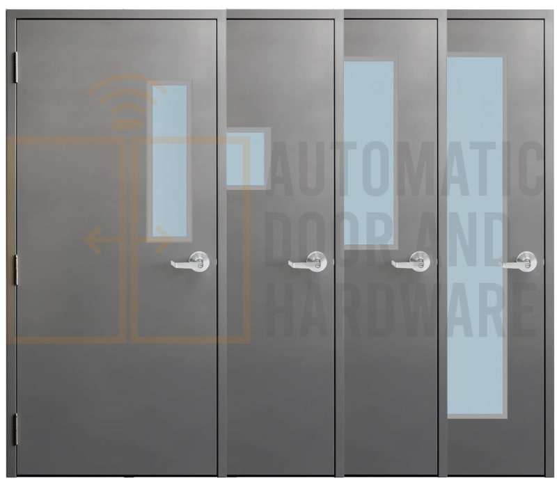 Hollow Metal Door With Vision Panel