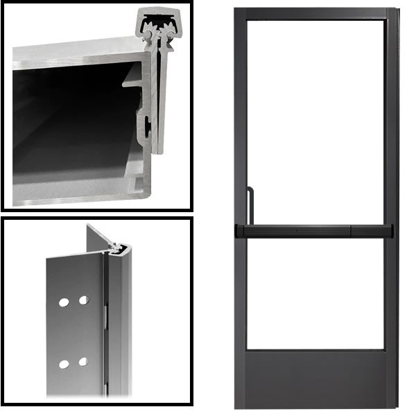 Alum-Lite Commercial Right Hand Storefront Door Replacement With Adams ...