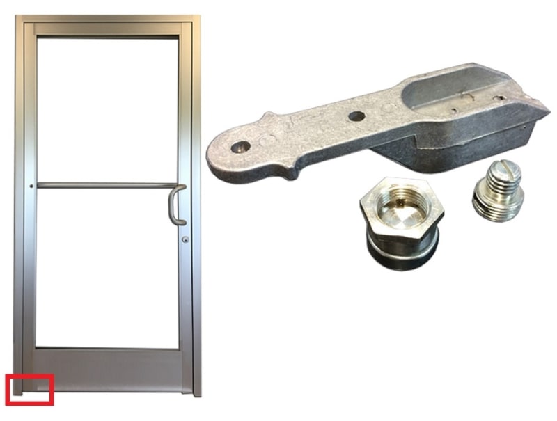 Storefront Pro Hardware Bottom Threshold Pivot For Commercial Glass ...