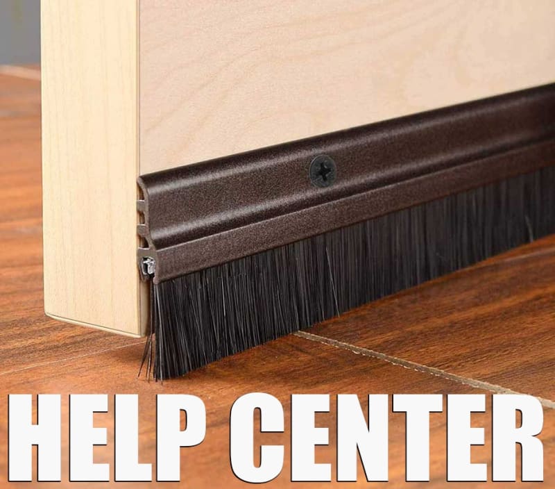 Door Bottom Sweeps | Weather Stripping For Bottom Of Door