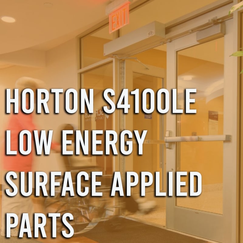 Horton HD-Swing 4000 Parts | Horton Automatic Door Parts