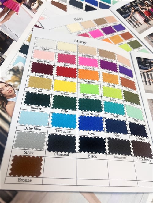 Color Card (Shiny Spandex)