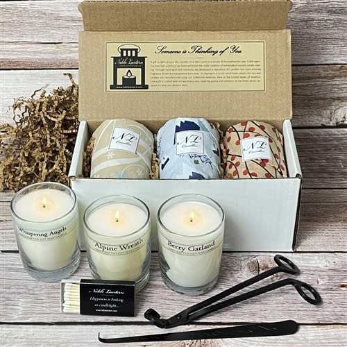 Holiday Spirit Soy Wax Candles Gift Box