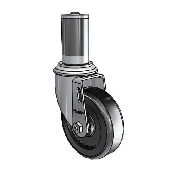 Colson Casters 4" x 1.25" Polyolefin Delrin Bearing Caster with ...