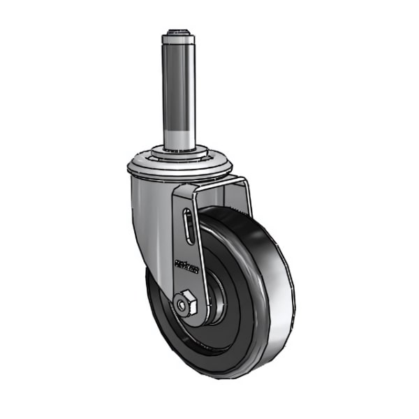 Colson Casters 4" x 1.25" Polyolefin Ball Bearing Caster with Expanding ...