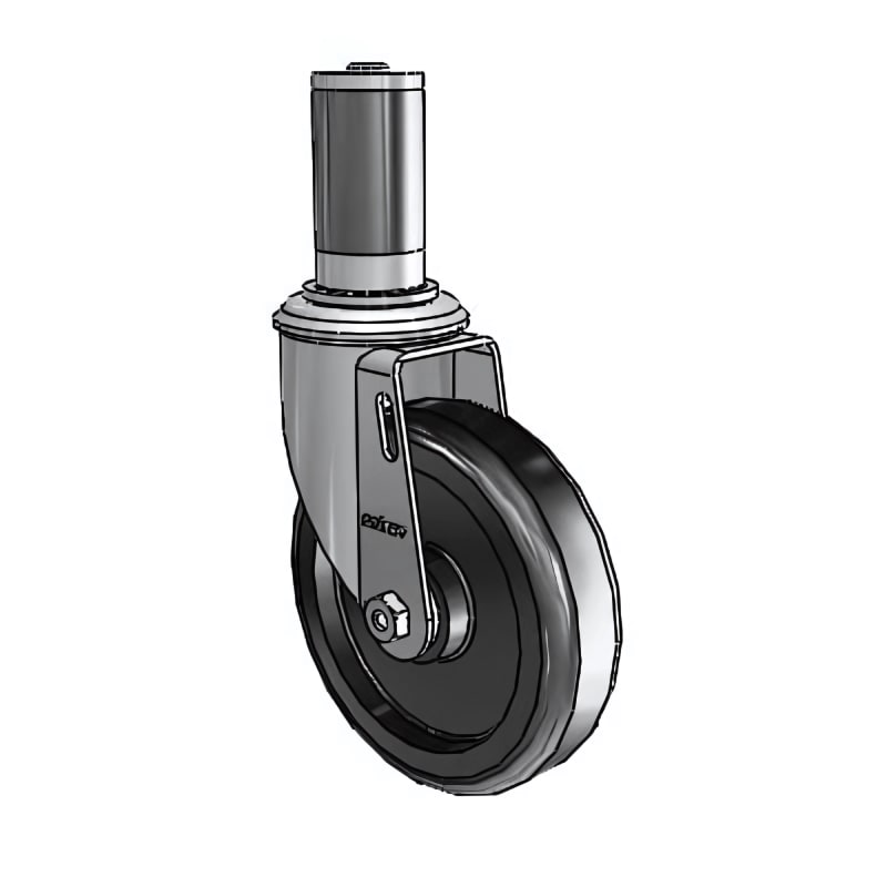 Colson Casters 5" x 1.25" Polyolefin Delrin Bearing Caster with ...