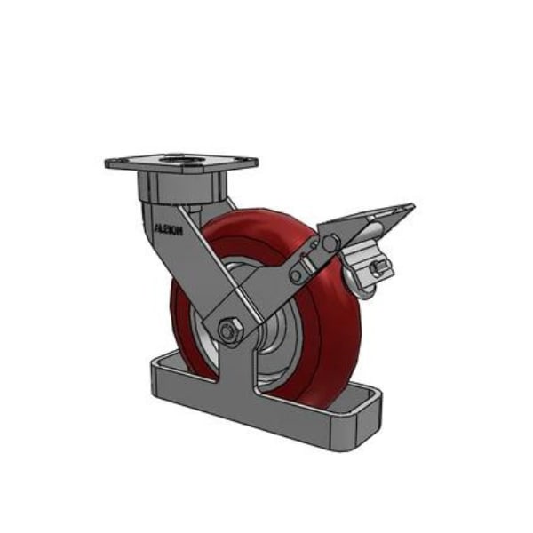 Albion Casters 8" x 2" Maintenance-Free Brake Caster - MAX Efficiency ...