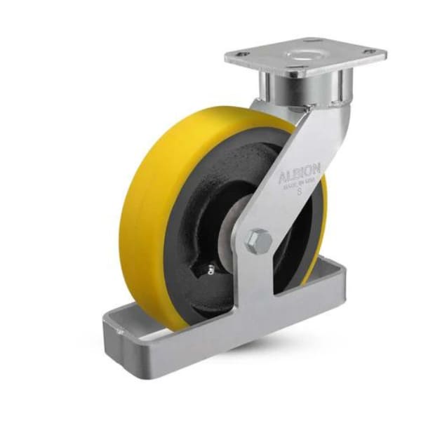 Albion Casters 8" x 2" Maintenance-Free Ergonomic Swivel Caster - HD ...