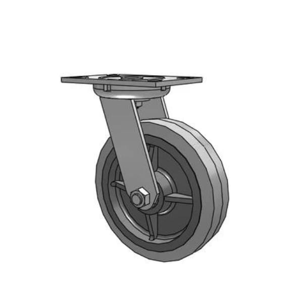 Albion Casters 8" x 2" Industrial Caster with 3/4" King Bolt ...