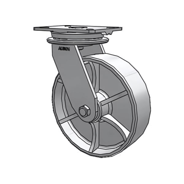 Albion Casters HD Raceway 10" x 3" Cast Iron Wheel Swivel Caster ...