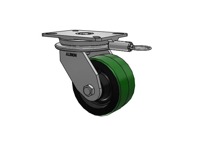 Albion Casters HD Raceway 6x3 Green Poly-on-Iron Swivel Caster with ...