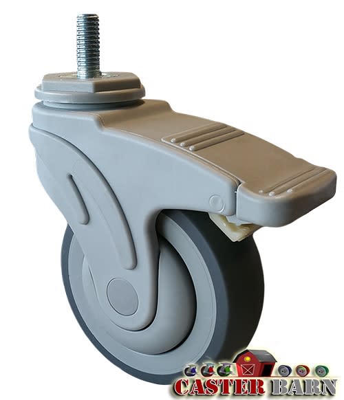 4" Total Locking Nylon Composite Medical Caster - 275 LBS Capacity ...