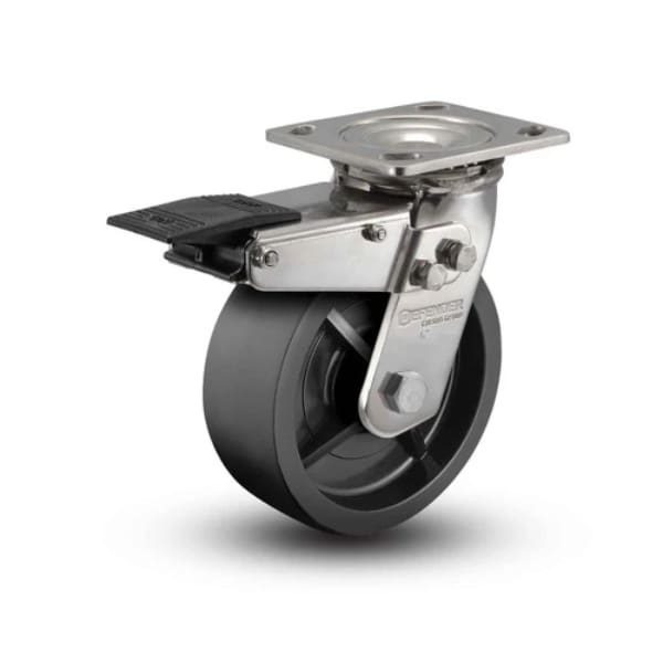 Colson Casters Stainless 5" x 2" Polyolefin Delrin Bearing Caster with ...