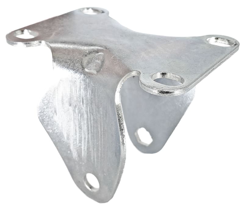 3" x 1-1/4" Rigid Caster Frame - 2-3/8" x 3-5/8" Mounting Plate - 350 ...