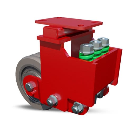 Hamilton R-AEZFFM-13SWF95 Aerospace Spring Loaded Rigid Caster 10 ...