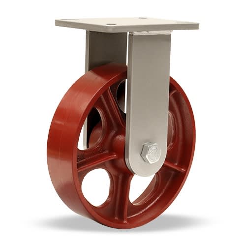 Hamilton Champion Rigid Caster with 10" x 2 1/2" Metal Wheel with 1 ...