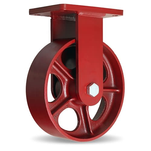 Hamilton Extra Heavy Duty Rigid Caster with 10" x 3" Metal Wheel with 1 ...
