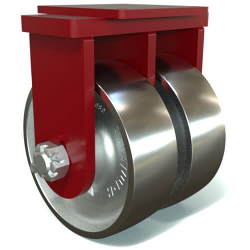 Hamilton Enhanced Maxi-Duty Rigid Caster with Dual 12" x 4" Forged ...