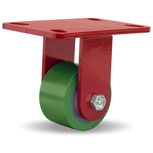 R-HS-3D Hamilton Heavy Service Rigid Caster with 3 1/4" x 2" Duralast ...