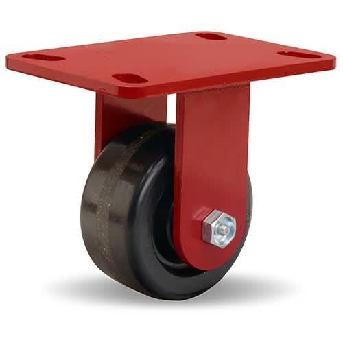 R-HS-4P Hamilton Heavy Service Rigid Caster with 4" x 2" Plastex ...