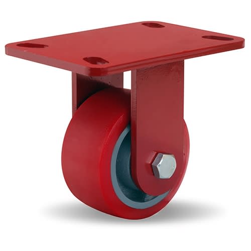 R-HS-4TRB Hamilton Heavy Service Rigid Caster with 4" x 2" Ultralast ...