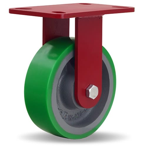 R-HS-6DB Hamilton Heavy Service Rigid Caster with 6" x 2" Duralast ...